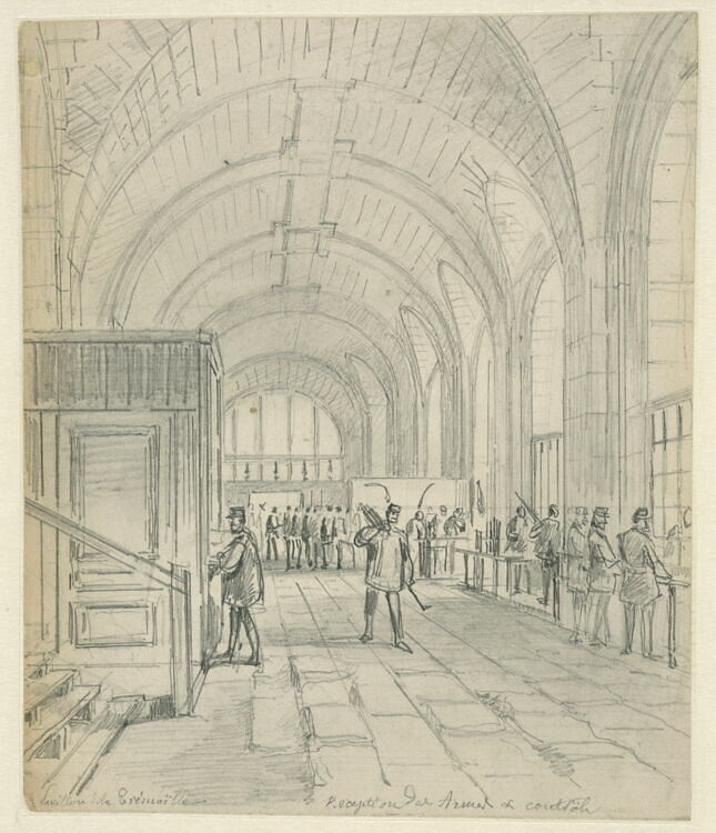 Pavillon de La Trémoille au Louvre. Réception des armes et […] - Louvre ...