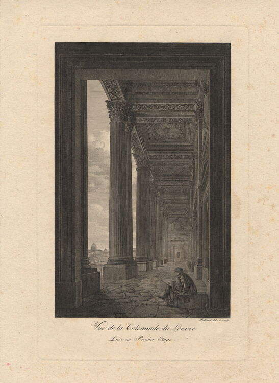 Vue de la Colonnade du Louvre / Prise au Premier Etage - Louvre site ...