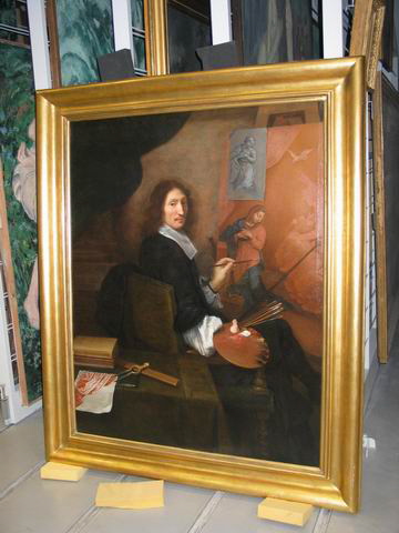 Portrait de Nicolas Mignard peignant une Annonciation - Louvre site des ...