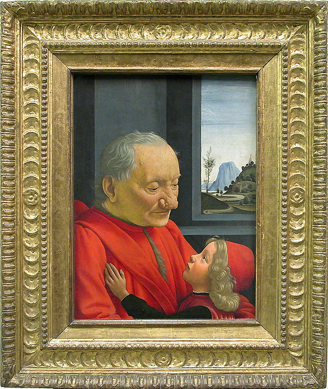 Portrait d'un vieillard et d'un jeune garçon - Louvre site des collections