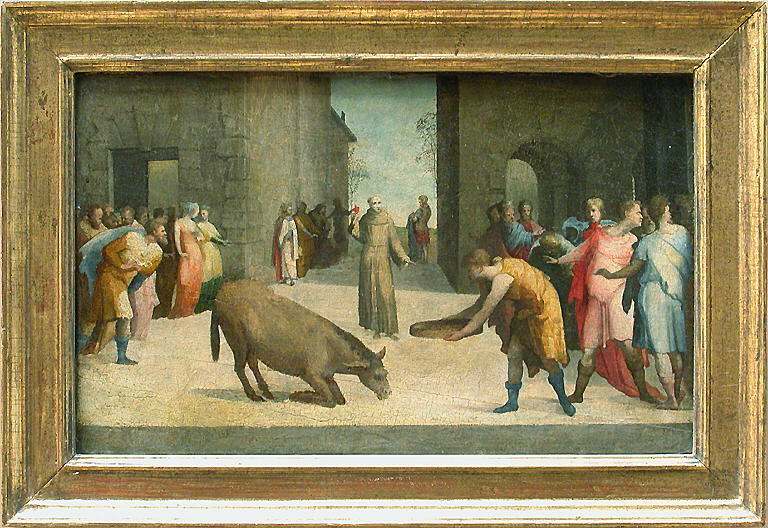Saint Antoine et le miracle de la mule - Louvre site des collections