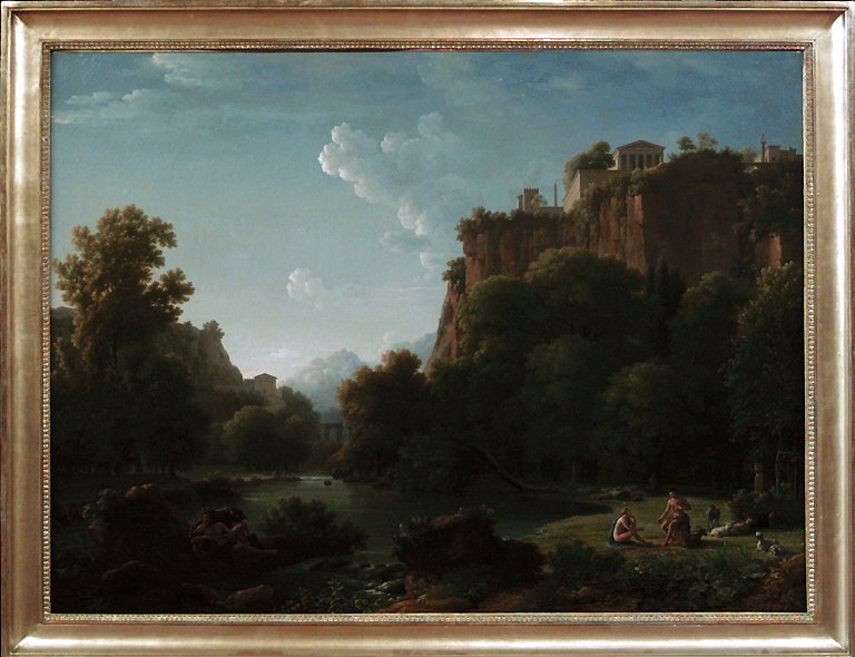 Paysage historique : Psyché et le dieu Pan - Louvre site des collections