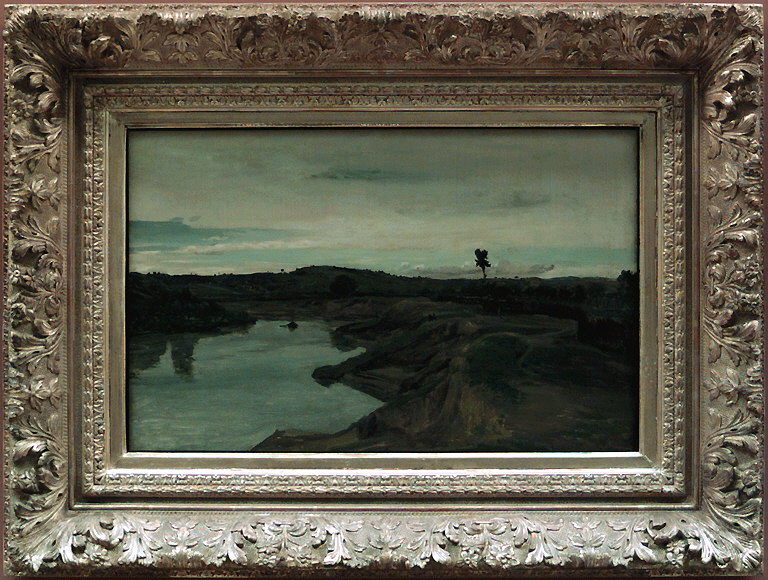 La promenade du Poussin, campagne de Rome. - Louvre site des collections