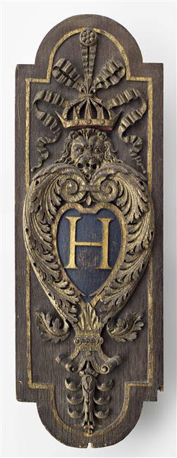 Panneau au monogramme d'Henri IV - Louvre site des collections
