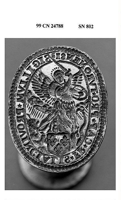 Double sceau avec l'archange saint Michel - Louvre site des collections