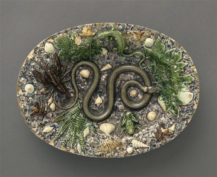 Plat ovale : "rustiques figulines" - Louvre site des collections