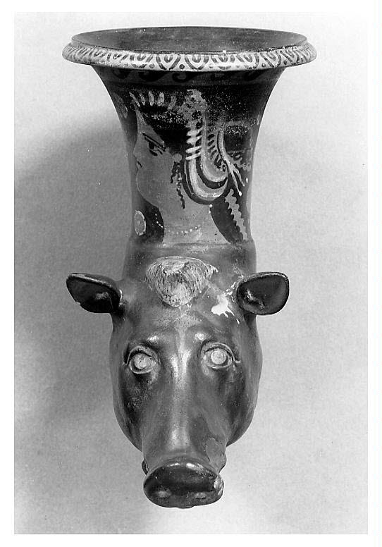 rhyton ; vase plastique - Louvre Collections